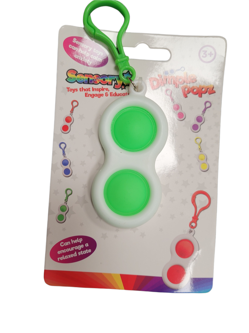 DIMPLE 2 POP SENSORY TOY KEYRING | Sentire-Sensory UK-The Sensory Toy Shop