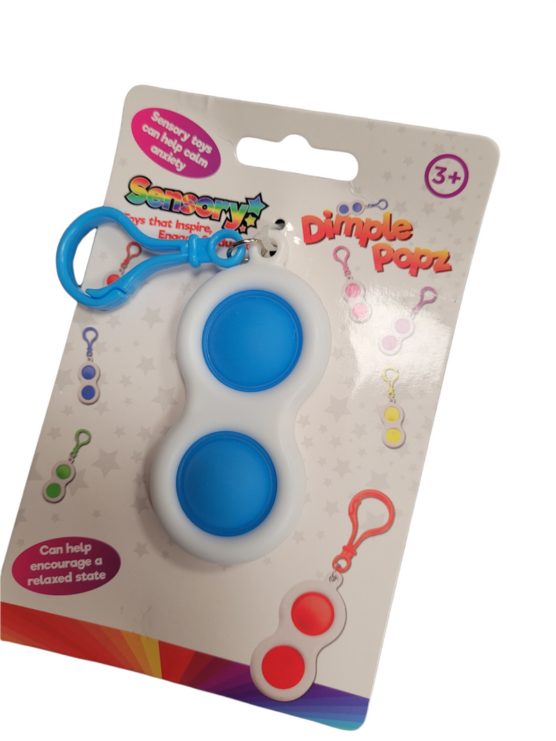 DIMPLE 2 POP SENSORY TOY KEYRING | Sentire-Sensory UK-The Sensory Toy Shop