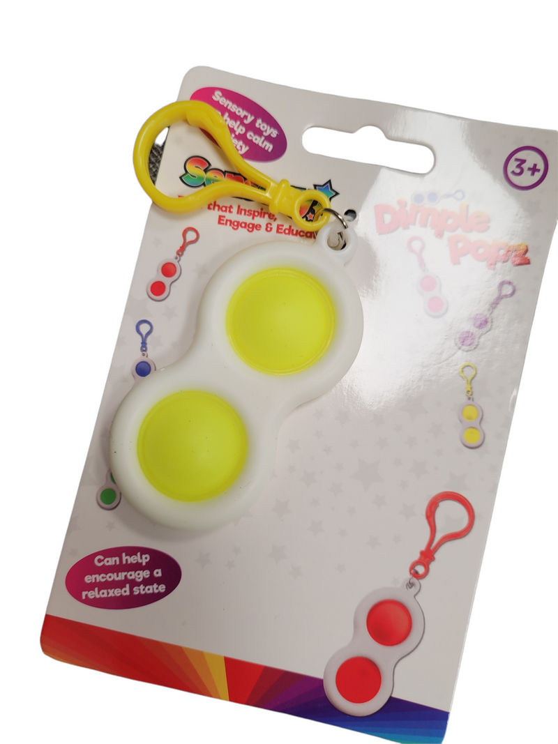 DIMPLE 2 POP SENSORY TOY KEYRING | Sentire-Sensory UK-The Sensory Toy Shop