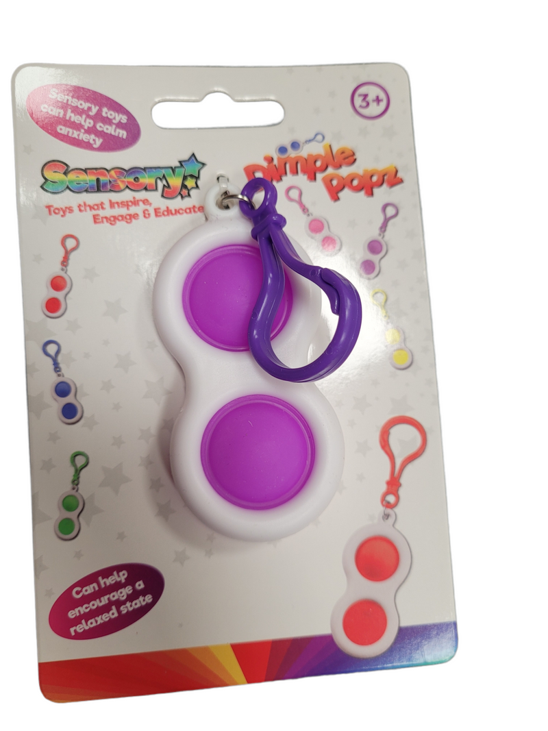 DIMPLE 2 POP SENSORY TOY KEYRING | Sentire-Sensory UK-The Sensory Toy Shop