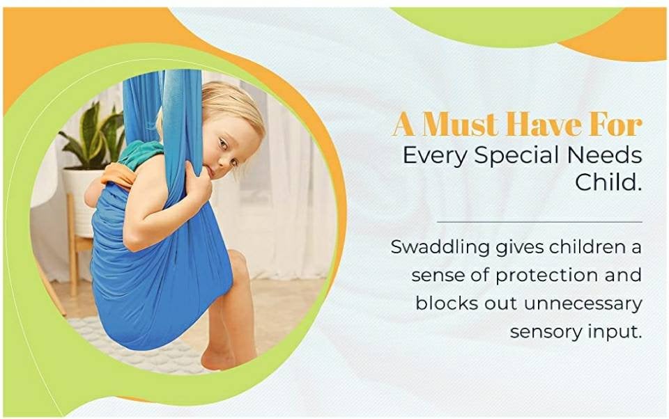 100 x 180cm Single layer-Sensory Therapy Swing-Cuddle Hammock-Ideal fo ...