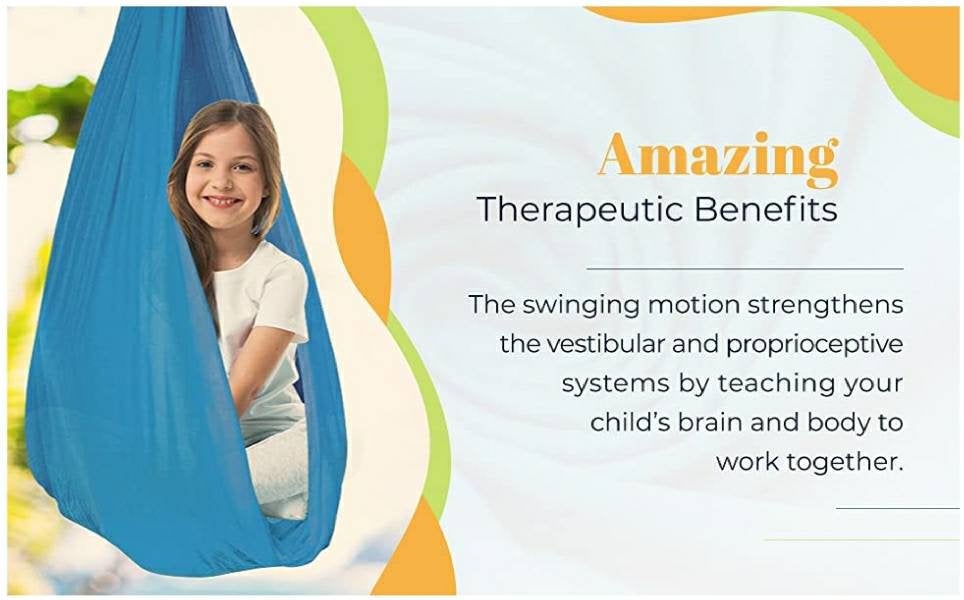 100 x 180cm Single layer-Sensory Therapy Swing-Cuddle Hammock-Ideal fo ...