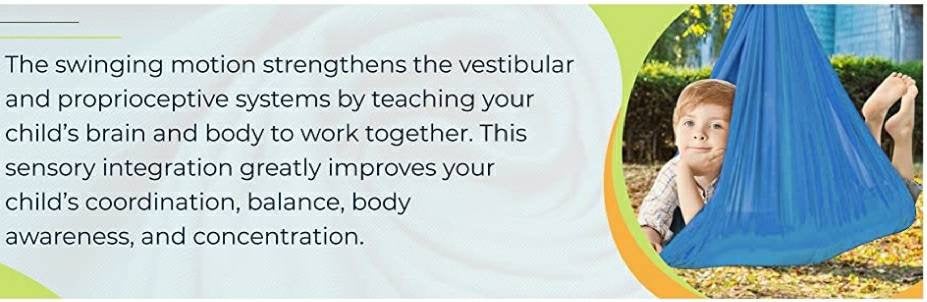 100 x 180cm Single layer-Sensory Therapy Swing-Cuddle Hammock-Ideal fo ...